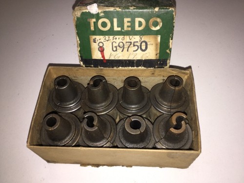 1932 FORD V-8 FLATHEAD SET OF 8 VALVE GUIDE BUSHING NOS-R TOLEDO G9750 ...