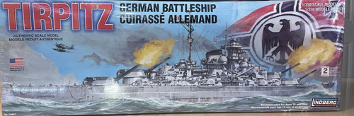 Lindberg WWII German Battleship TIRPITZ Plastic Model Kit 1/350 Scale ...