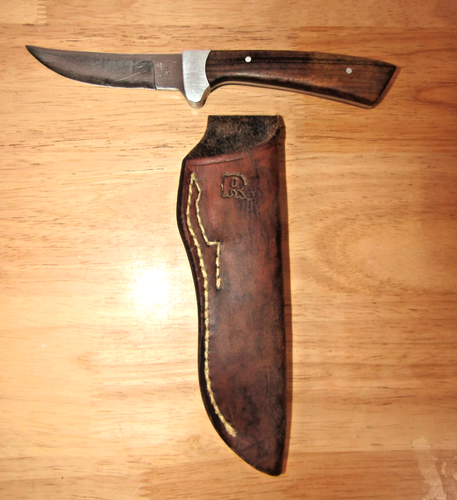 Rigid Knife Fixed Blade USA with Original Leather Sheath | eBay