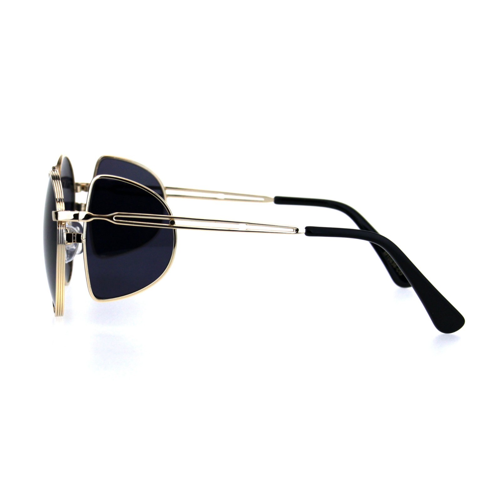 Mens Pimp Side Visor Round Circle Color Lens Metal Rim Sunglasses | eBay