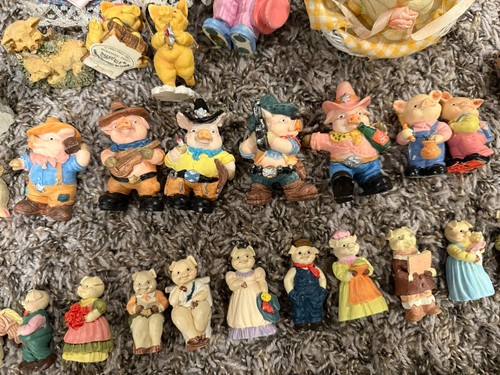 PIG LOVERS!! Lot of Vintage Collectible Pig Figurines 1990s Era 45 ...