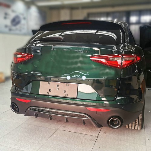 Real Carbon Rear Fiber Bumper Diffuser Splitter For Alfa Romeo Stelvio ...