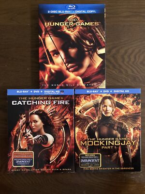 The Hunger Games/Catching Fire/Mockingjay Part 1 Bundle (Blu-ray ...