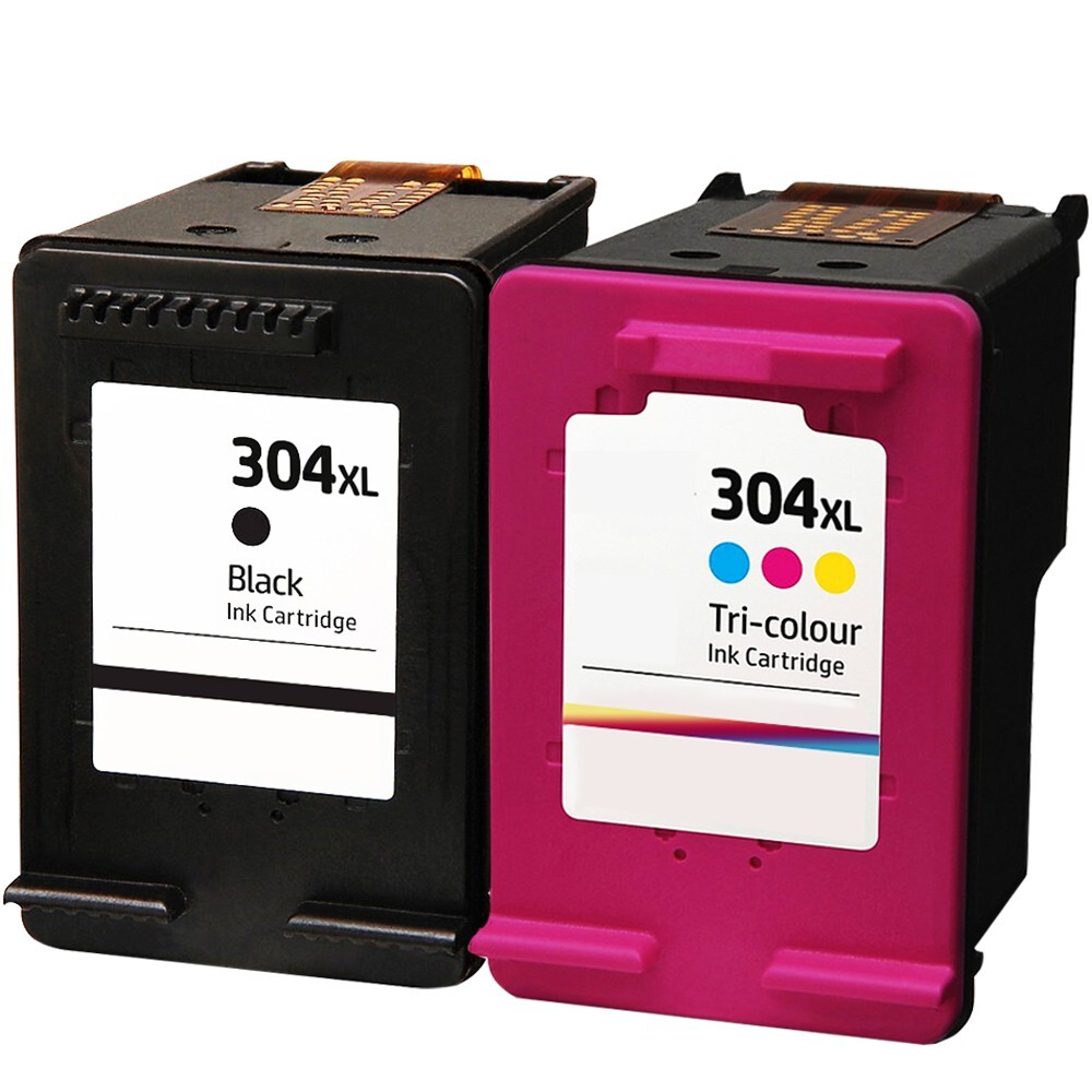 2 Remanufactured 304XL Ink Cartridge for HP 2600 2620 2622 2630 2632 ...