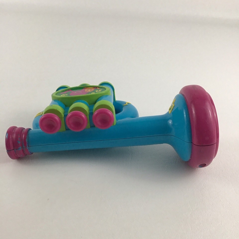 Barney & Friends Play A Tune Trumpet Musical Instrument Toy 2007 Lyons ...