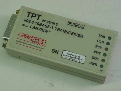 Cabletron TPT 92 Series802.3 10Base-T Transceiver Lanview | eBay