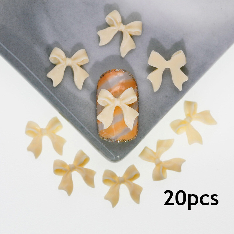 DIY Decoration 3D Resin Bows Ribbon Butterfly Nail Jewelry Nail ...