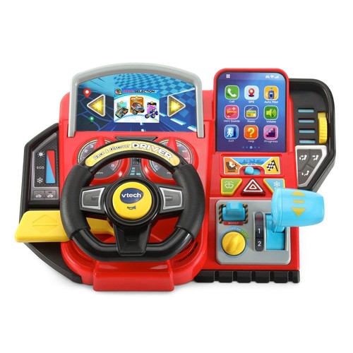 VTech Race and Discover Driver 20 Exciting Games Practice Driving Toy ...
