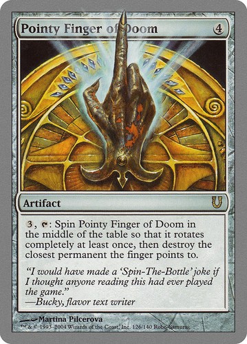 FOIL Pointy Finger of Doom | MtG Magic Unhinged | English |Near Mint ...