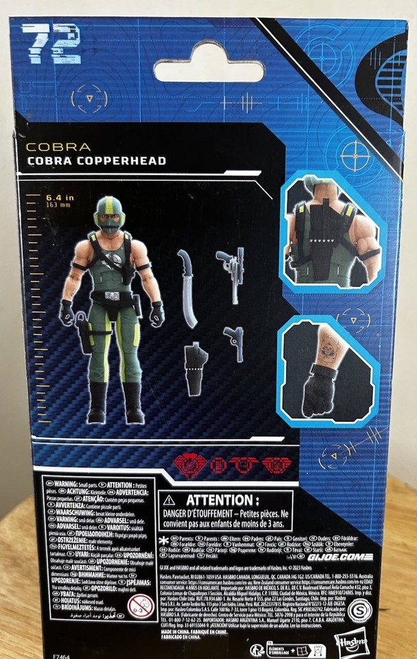 G.I. Joe Classified Series Cobra Copperhead 6 Inch Action Figure #72 ...