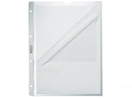 100 Leitz Prospekthüllen 4780 transparent genarbt 130my oben und ...