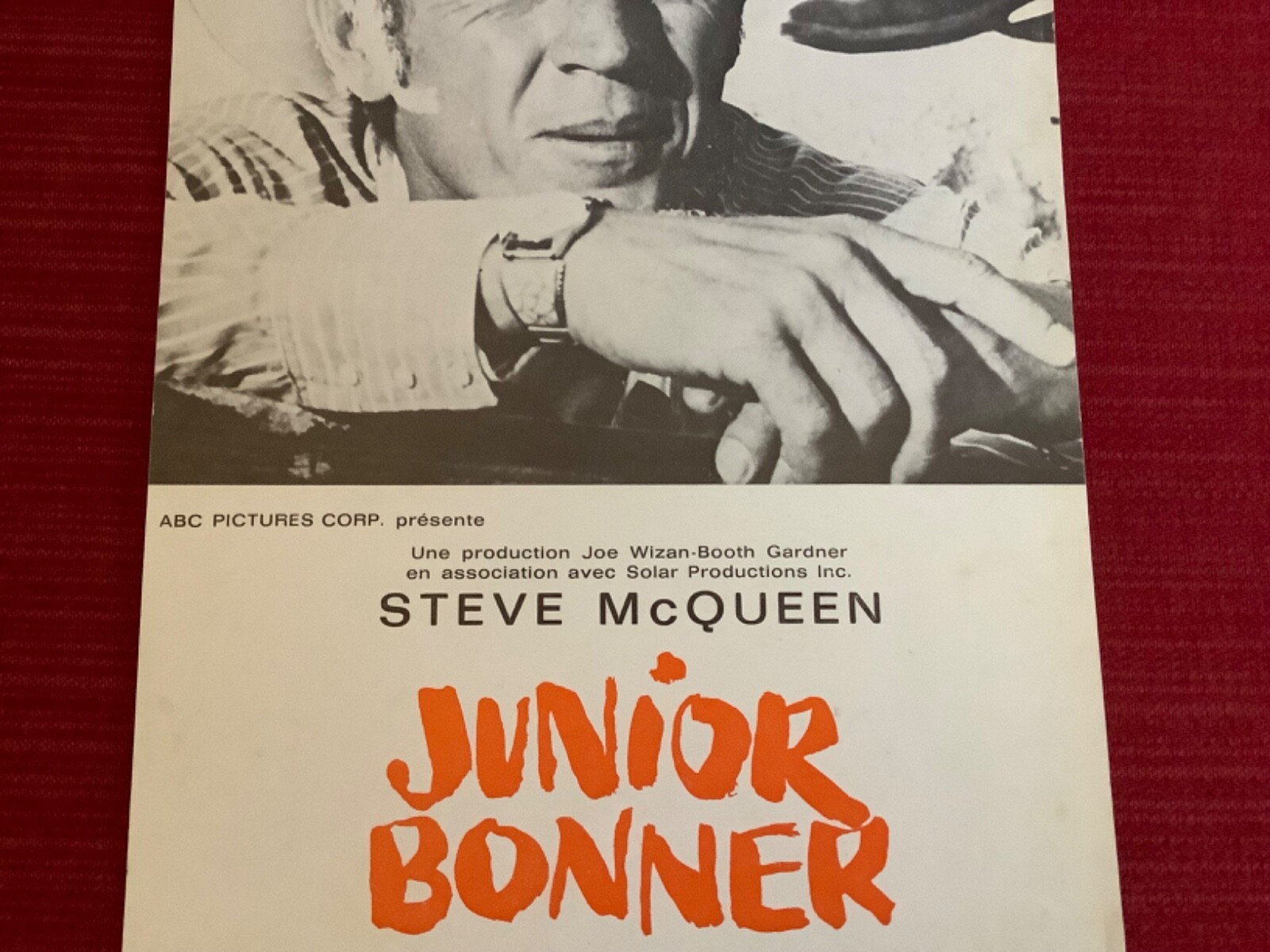 Dossier de presse »JUNIOR BONNER » 1972-Steve McQUEEN- Ida LUPINO ...