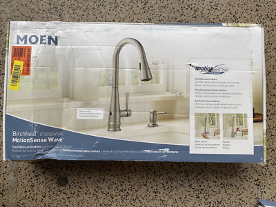 Moen 87205EWSRS Birchfield MotionSense touchless Single-Handle, Kitchen ...