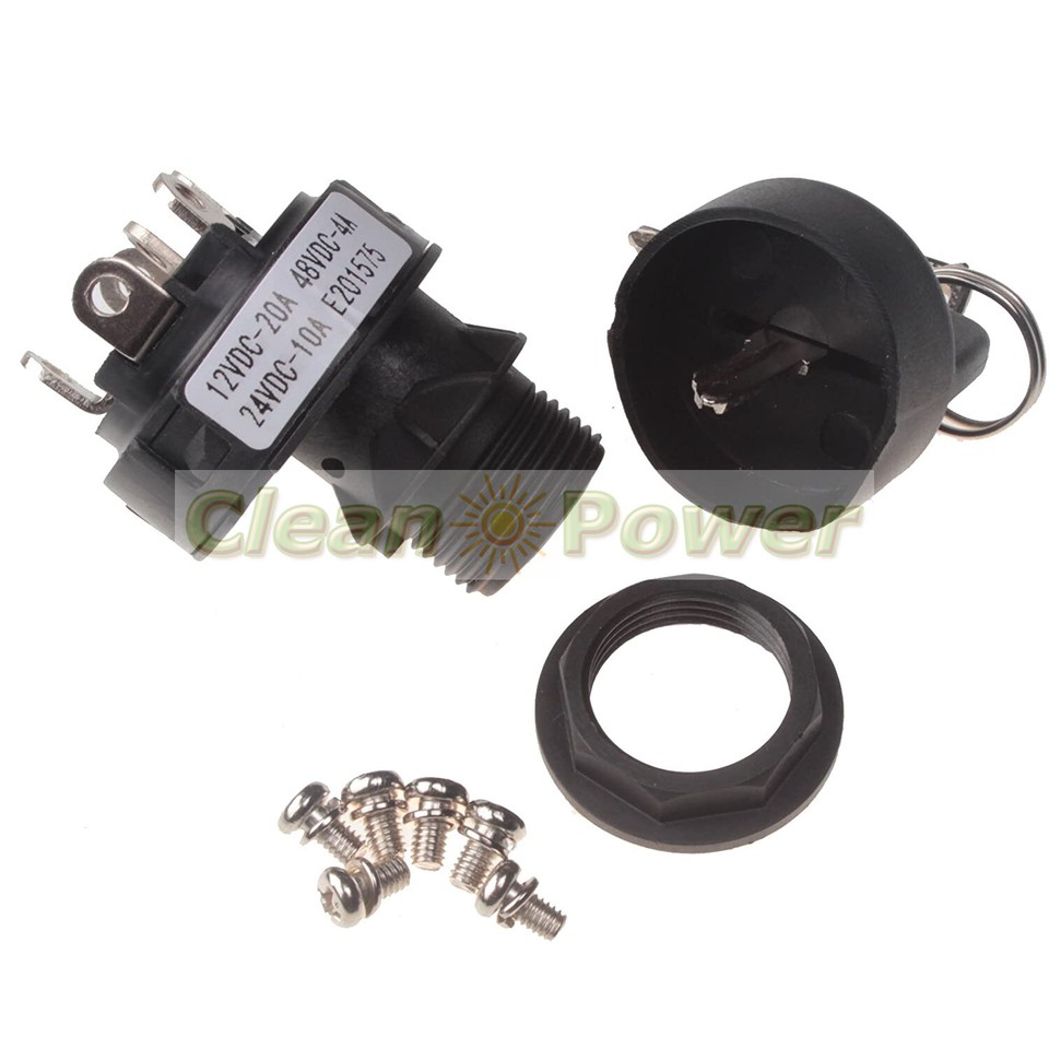 4360469 Ignition Switch W/ keys For JLG 12VDC-20A 24VDC-10A 48VDC-4A ...