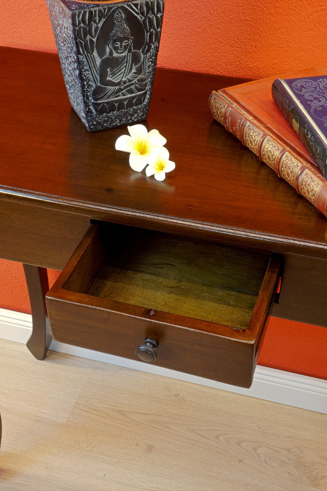 Mahogany Console Table Telephone Sideboard Solid Wood Colonial ...