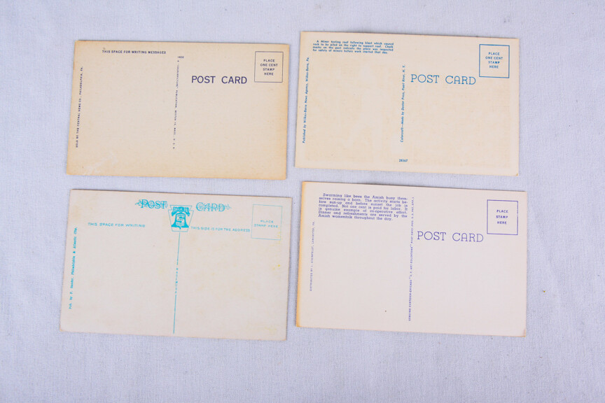 Vintage Lot of 4 Linen Postcards from Pennsylvania, 1930s, Philadelphia ...