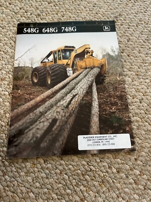John Deere 548G 648G 748G Skidder for 1995 Brochure FCCA | eBay