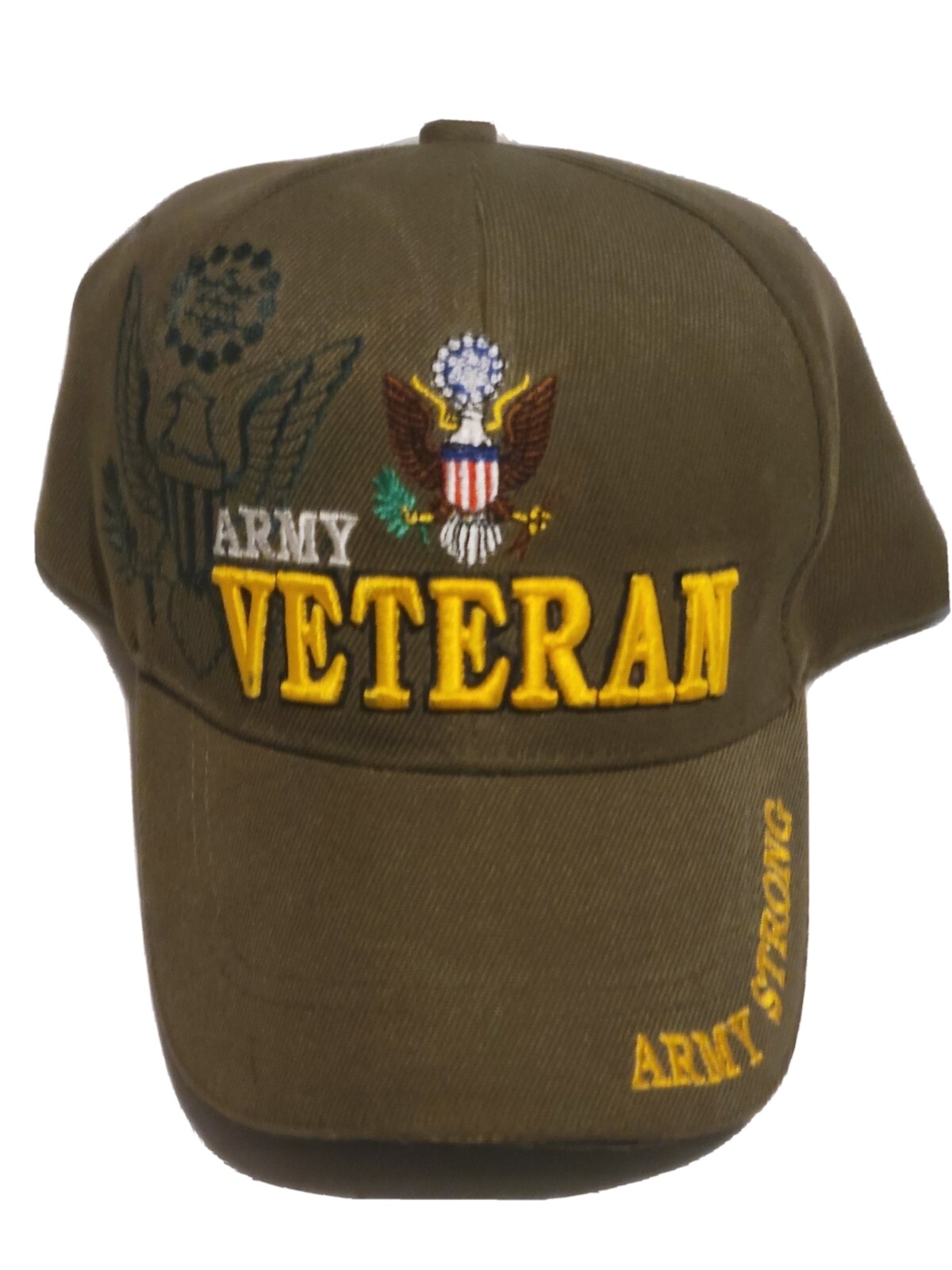 Army Veteran Army Strong Eagle Ball Cap Hat 1-size ba… - Gem