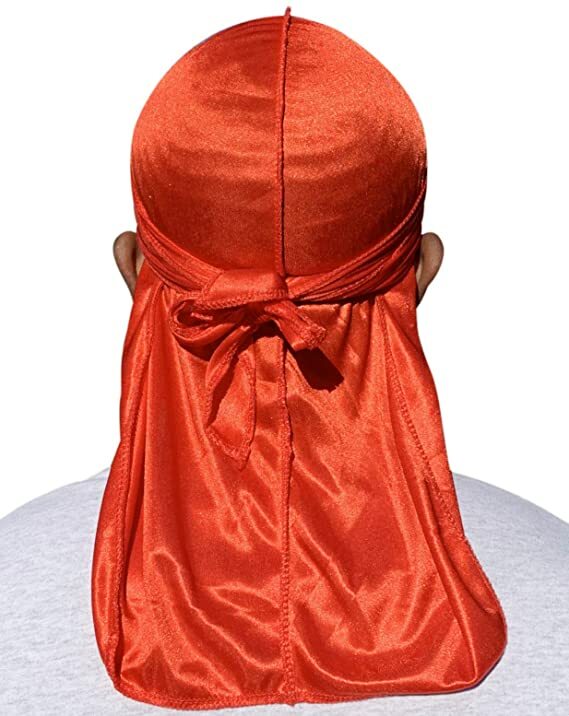 Men's Velvet Durag with Long Tail Soft Durag Headwraps for 360 Waves | eBay