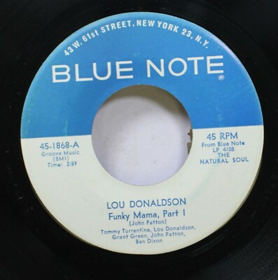 Hear! Funk Jazz 45 Lou Donaldson - Funky Mama / Same On Blue Note | eBay