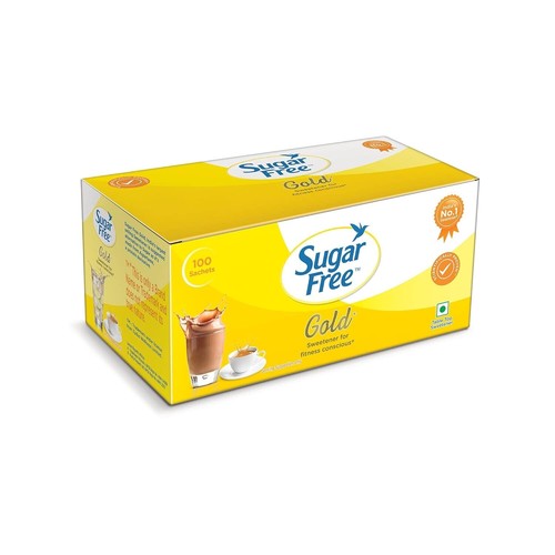 Sugar Free Gold 100 Sachets Sweetner Sweet like Sugar Low Calories ...