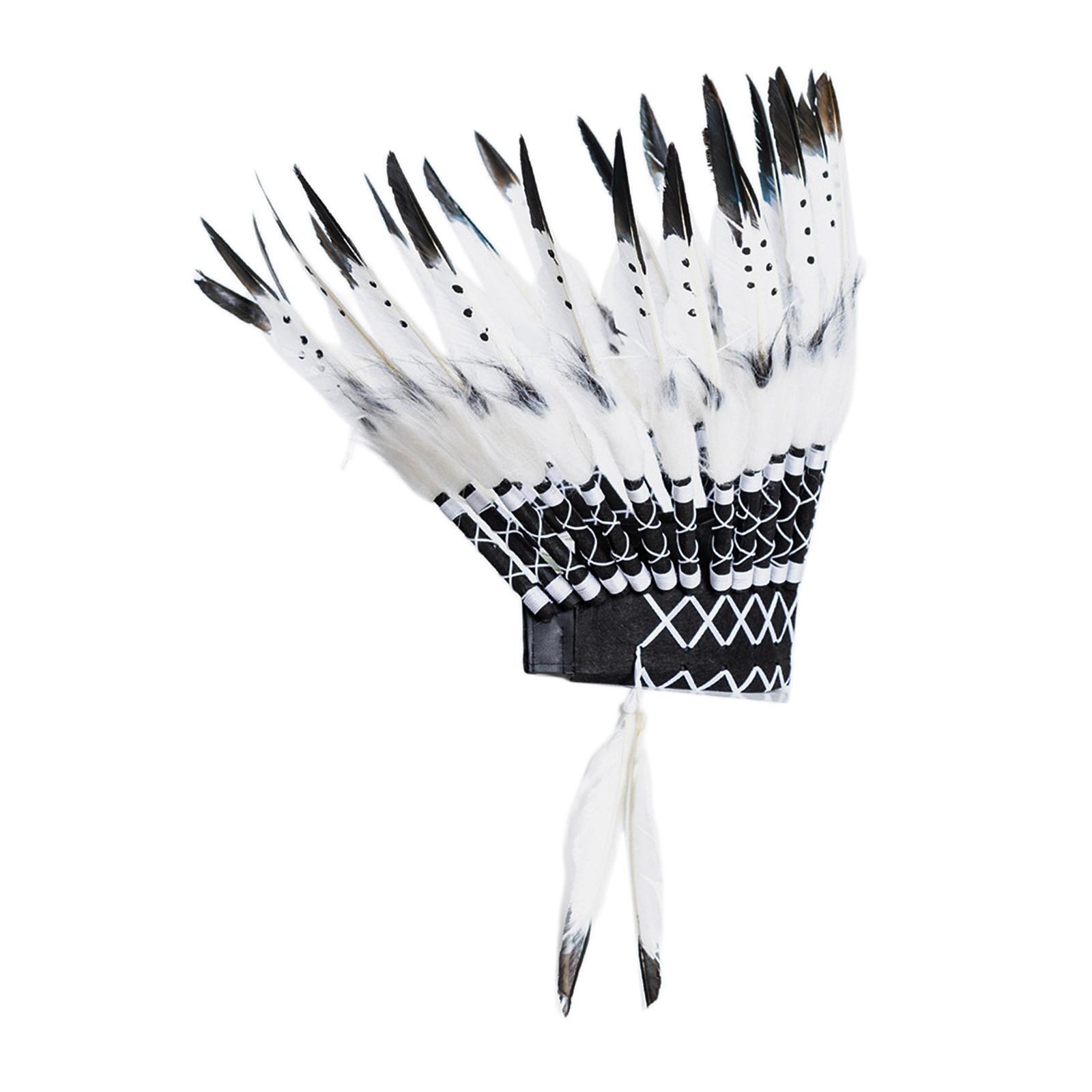 Chief Indian Hat Feather Headdress for Performance Stage Fancy Dress ...