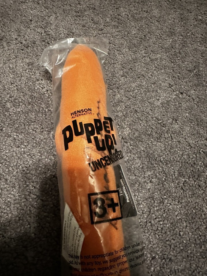 Puppet Up! Uncensored Hot Dog Puppet Signed by Brian Henson Jim Henson ...