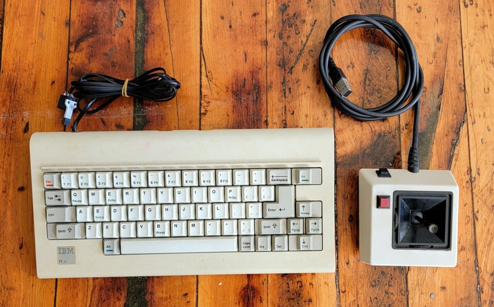 Vintage IBM PC Jr Bundle w/ Keyboard, Joystick, Printer, Cartridges | eBay