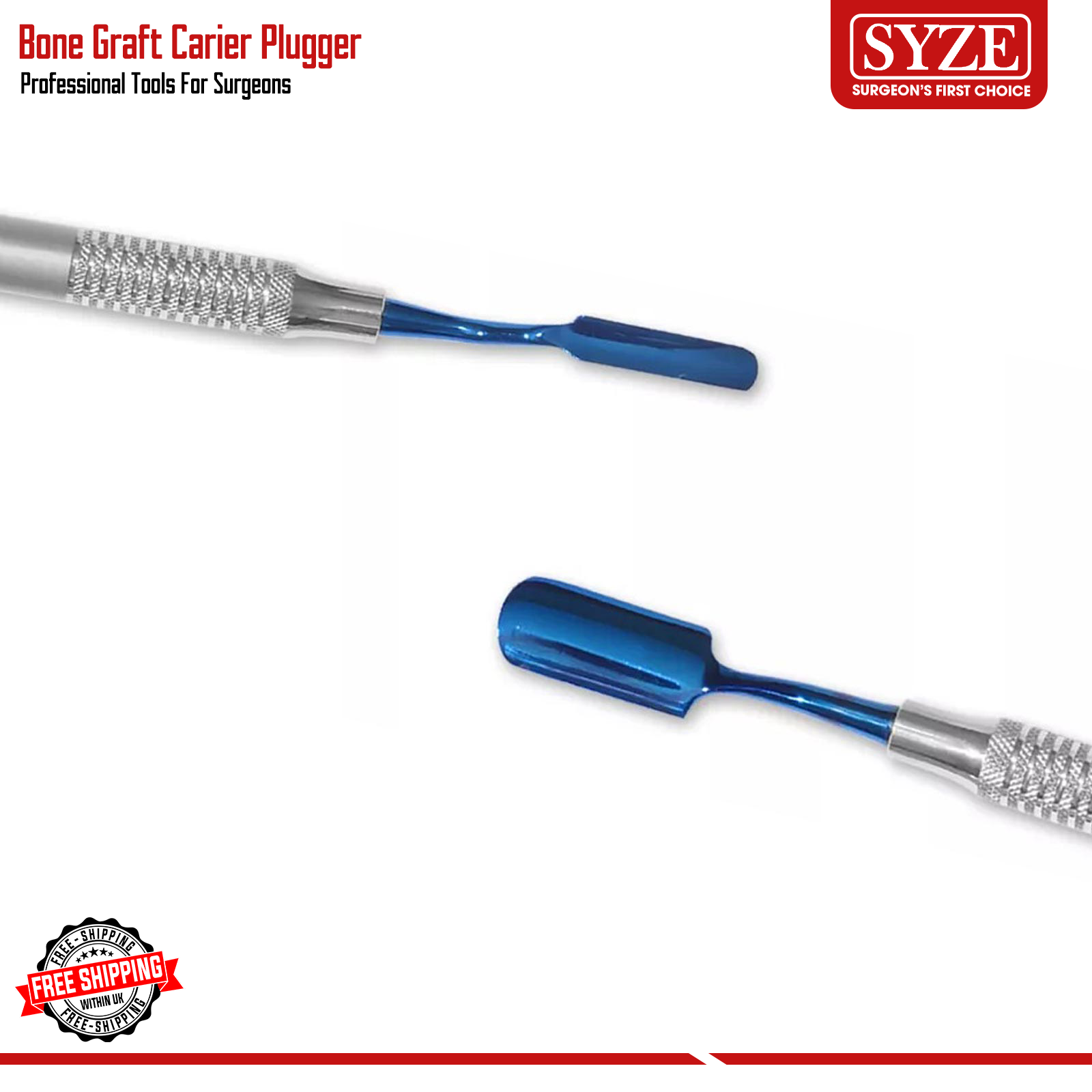 Palti Bone Graft Scoop Carrier Plugger Surgical Implant Double Ended ...