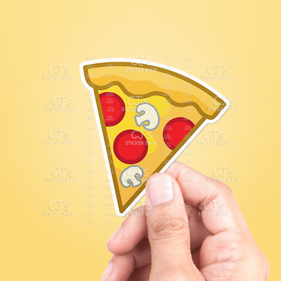 Pizza Vinyl Sticker - Vinyl Decal, Laptop Sticker, Car Decal | eBay