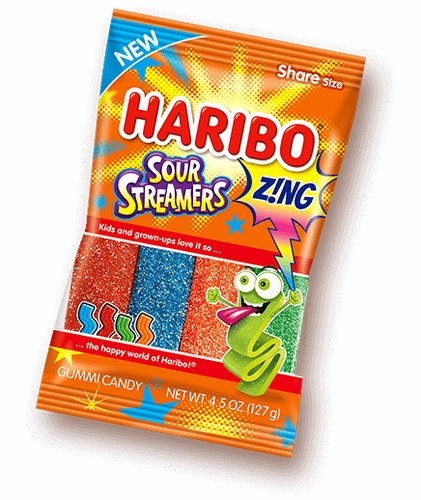 NOWE Haribo Sour Streamers - 12 PACK - 4.5oz Torby - Zing - DARMOWA ...