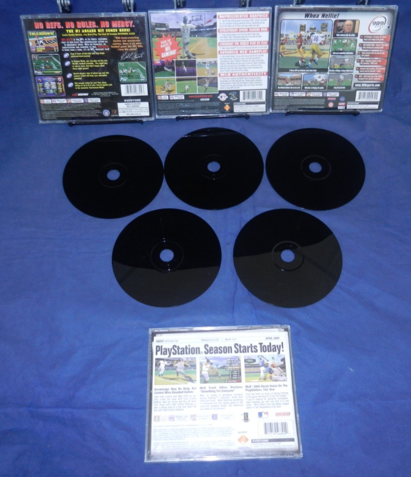 PS1; NFL Blitz, NCAA Game Breaker 2000, MLB 99, MLB 2004, Need For ...