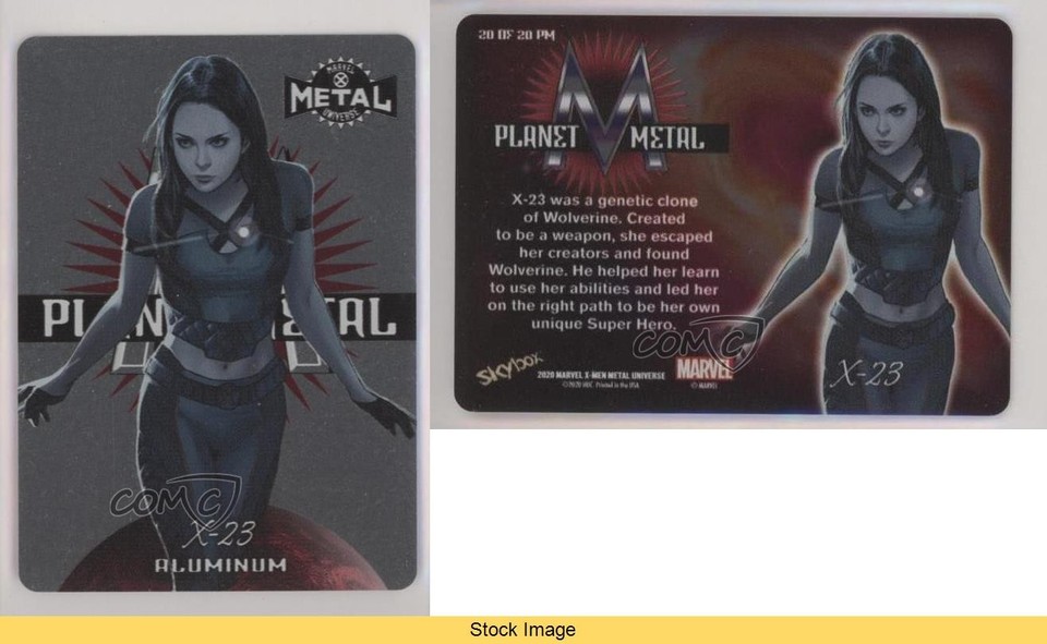 2020 Upper Deck Marvel X-Men Metal Universe Planet Metal X-23 #20PM ...