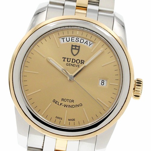 Tudor TUDOR 56003 Glamour Date Day YG Bezel Automatic Men s Good ...