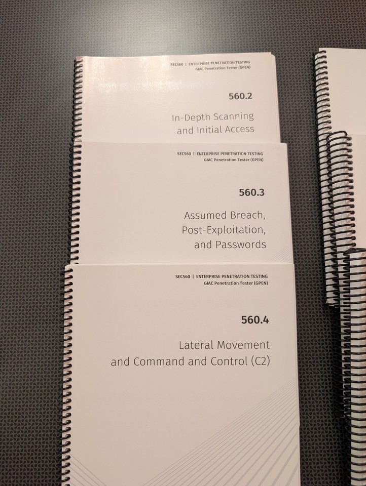 ⭐ ⭐ SANS SEC560 GIAC GPEN Enterprise Penetration Testing 2022 | eBay