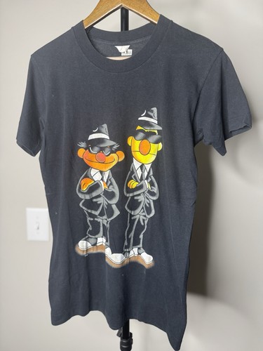 Vintage 90s Sesame Street Bert And Ernie 1997 Muppets T Shirt Faded Tag ...