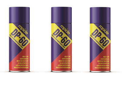 3 x 250ml DP-60 Penetrating Releasing Cleaning Maintenance Spray ...
