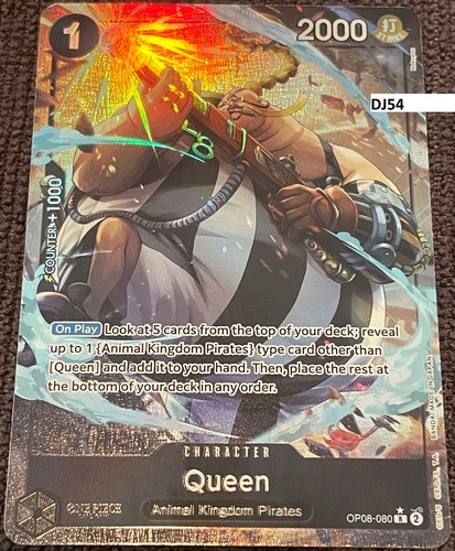 Queen OP08-080 Parallel Alt(Rare)* Two Legends ONE PIECE Card Near Mint ...
