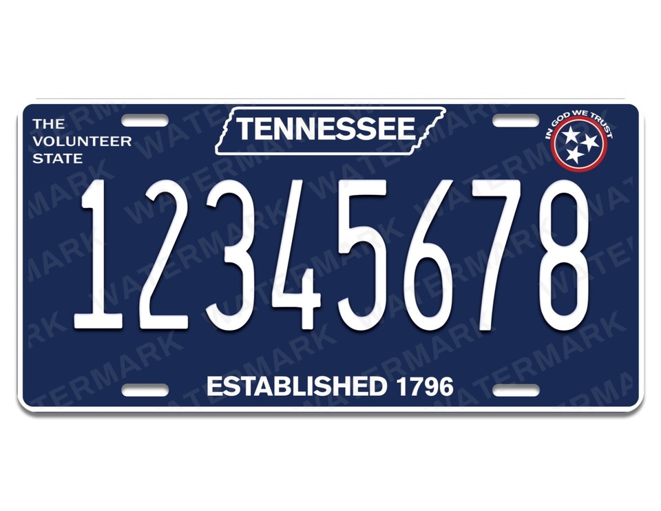 Custom Personalized Tennessee Est 1796 Novelty Car License Plate Any ...
