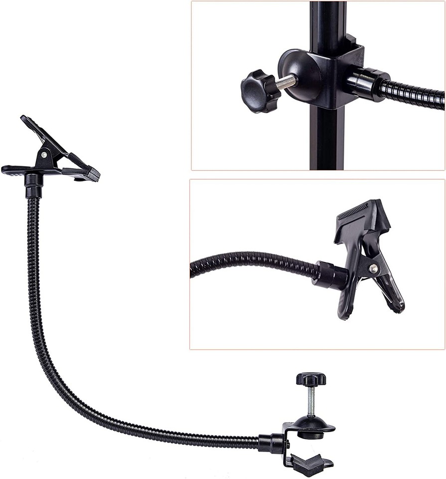 Luxlight® Studio Flex Arm Clamp - Gooseneck Support Camera Light Stand ...