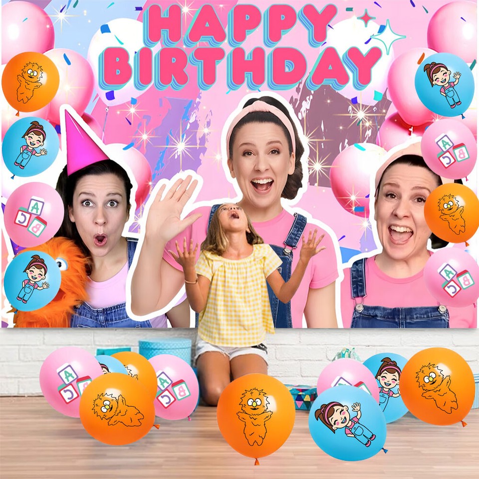 Ms Rachel Party Supplies Birthday Decorations Set Balloons Cake Toppers ...