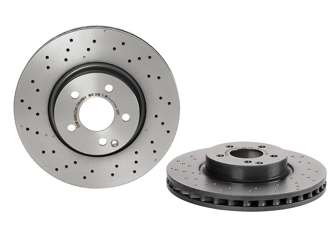 Brembo Front Drilled 322mm Disc Brake Rotor For Mercedes W204 W212 C207 ...