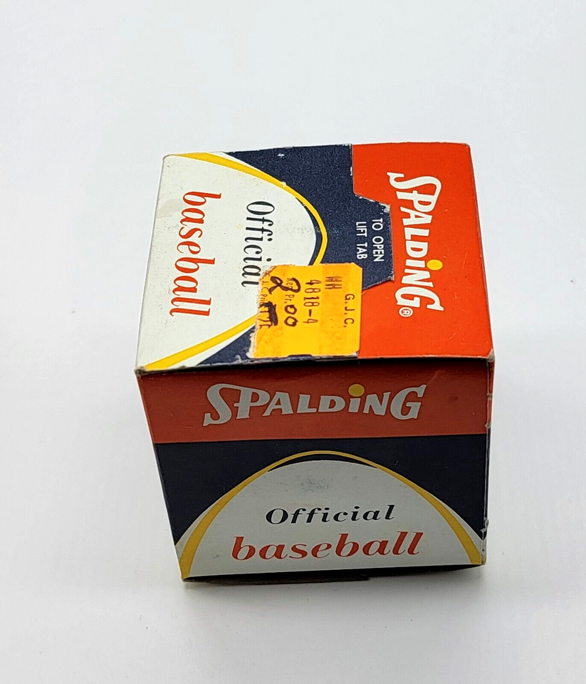 Vintage Spalding Official Baseball Sealed in box RARE 41-1791 Sewn in ...