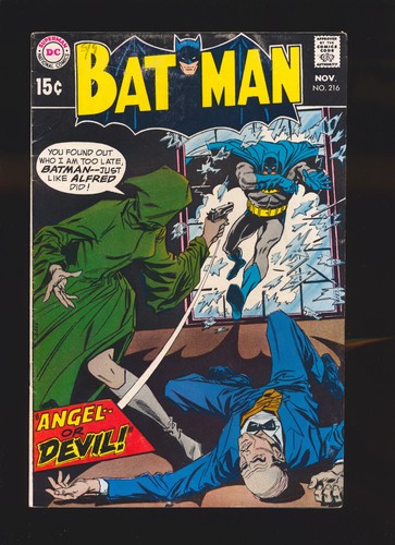 Batman # 216 - Alfred given last name “Pennyworth” VG/Fine Cond | eBay