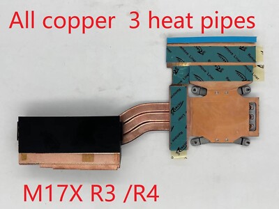 All copper for ALIENWARE 17 RANGER M17X R3 R4 P11E GPU Cooling Heatsink ...
