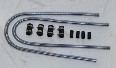 44" Flexible Chrome Stainless Steel Heater Hose Kit | Street Hot Rat ...