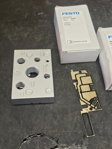 6PC FESTO END PLATE FOR VALVE TERMINAL + SOLENOID VALVE SEAL (NIB) | eBay