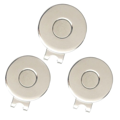 Silver Magnetic Golf Cap Clips Aiming Training Aid Ball Marker Tool ...