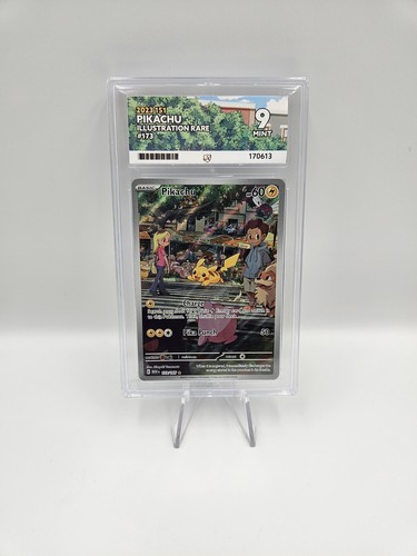Pikachu 173/165 Pokemon TCG S&V 151 Illustration Rare ACE Label 9 MINT ...