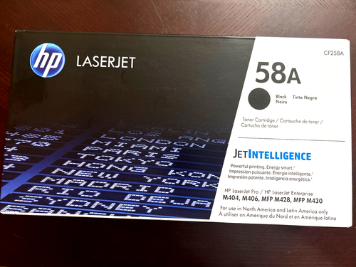 HP 58A Black Original LaserJet Toner Cartridge ~3,000 Pages (CF258A ...